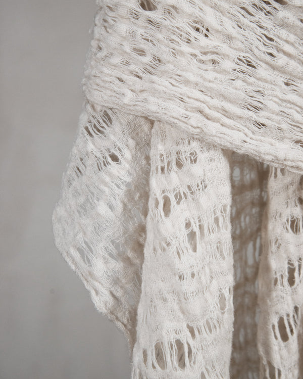Designer handwoven wool blanket wrap of timeless austere luxury - EŸN VAS